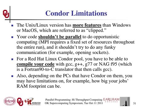 Ppt Parallel Programming Cluster Computing High Throughput