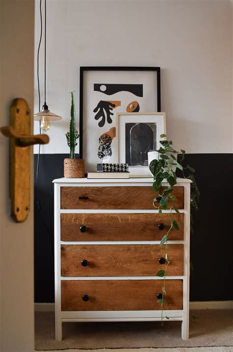 Before After How To Stain Wood And Give New Life To A Dated Dresser Grillo Designs