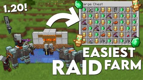 Minecraft Easiest Raid Farm 120 Insane Loot Youtube