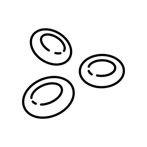 Red Blood Cells Icon Isolated On White Background 47411721 Vector Art