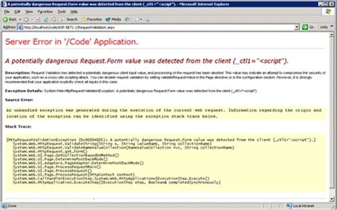 Server Error In Code Application Techyv