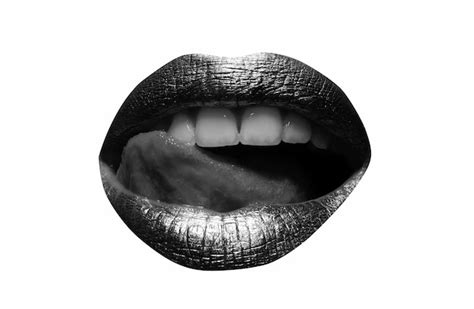 Premium Photo Lips And Mouth Female Lip In Red Background Sexy Tongue