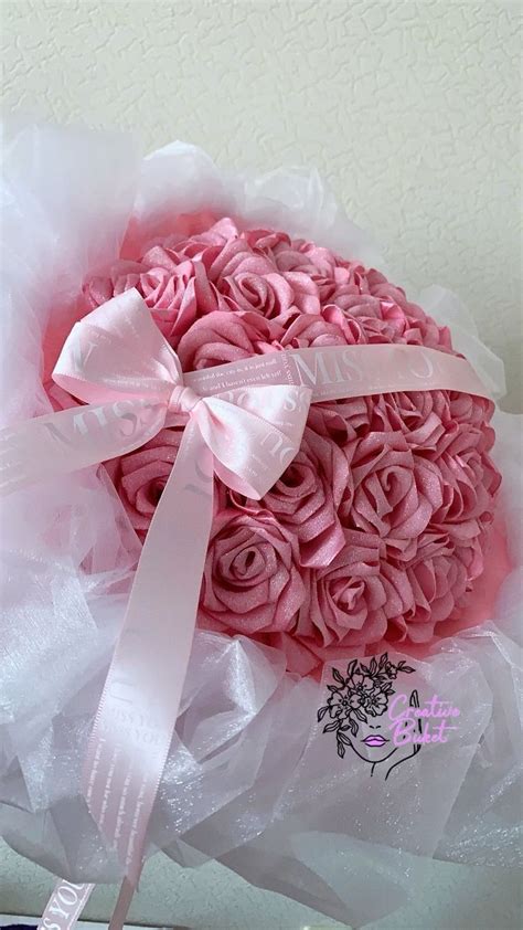 Букет из атласных лент