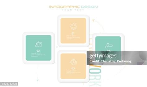 Infographic Modern Mind Map Diagram With Icons Vector Infographic Stock