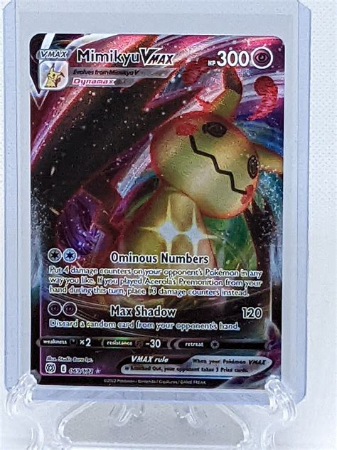 Mavin Pokemon Brilliant Stars Mimikyu Vmax