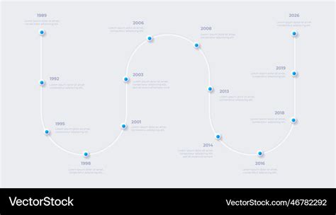 Infographic Timeline Design Template Example Vector Image