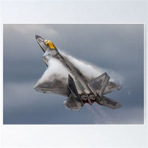 F 22 Raptor Clouds Poster For Sale By Martinwood Redbubble
