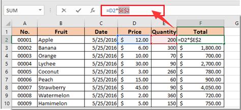 How To Force Formula To Always Use Same Cell In Excel
