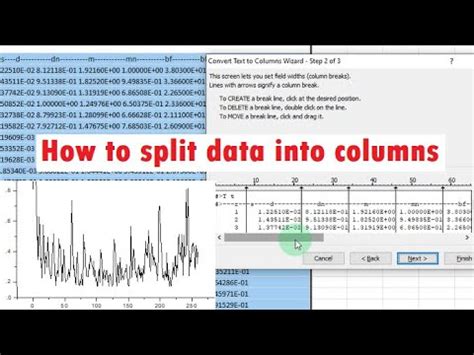 How To Split Data Into Columns In Microsoft Excel For Making Graphs MajidAli YouTube