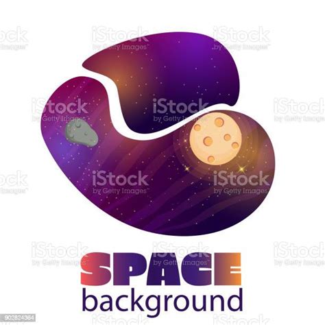 만화 다채로운 공간 배경입니다 Ufo가 공간 Objekt 벡터 공간 그림입니다 과학에 대한 스톡 벡터 아트 및 기타 이미지 과학 과학과 테크놀로지 과학자 Istock