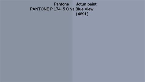 Pantone P 174 5 C Vs Jotun Paint Blue View 4691 Side By Side Comparison