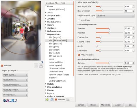 Gimp Tool That Will Do A Circular Blur Convolution Graphic Design