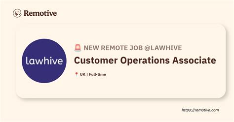[hiring] Customer Operations Associate Lawhive