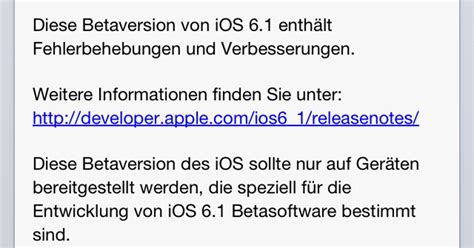Ios 61 Beta 4 Available Screenshots Galerie Mactechnewsde