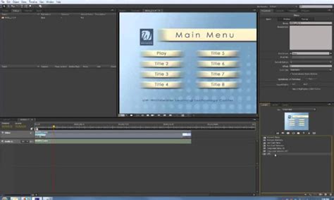Adobe Encore Cs Tutorial Creating Menus And Timelines Youtube