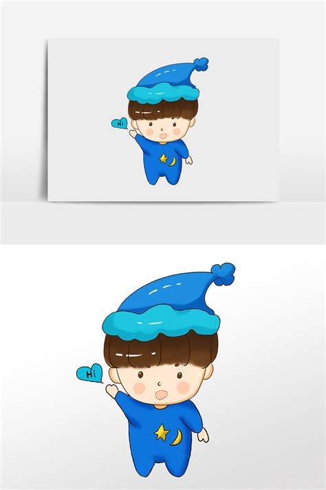 이모티콘을 손짓하는 만화 소년 일러스트 Png Psd 무료 다운로드 Pikbest