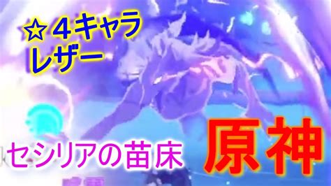 【原神】セシリアの苗床 内部 4キャラ レザーで行く ⑲ Youtube
