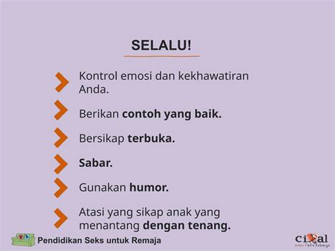 Pendidikan Sex Untuk Remaja Dari Sekolah Cikal Pptx