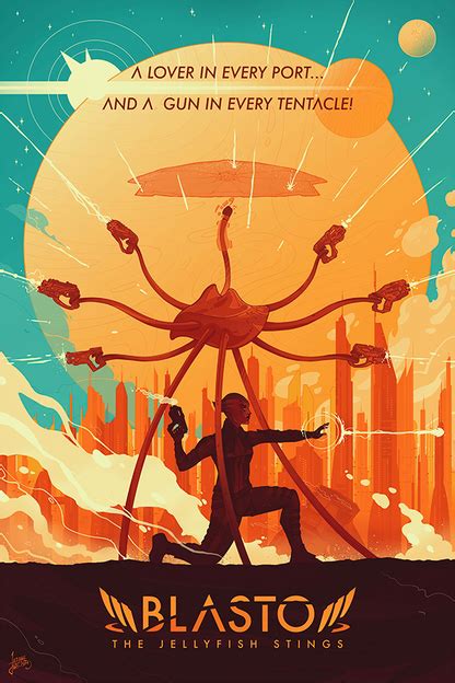 Mass Effect Blasto Open Edition Lithograph By Lazare Gvimradze