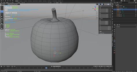 3d Model Pumpkin Pbr Low Model Vr Ar Low Poly Cgtrader
