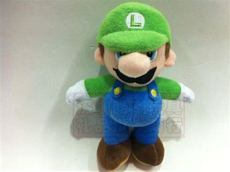 Super Mario Bros Luigi 25cm Soft Plush Doll Toy 2499 The Mad Shop