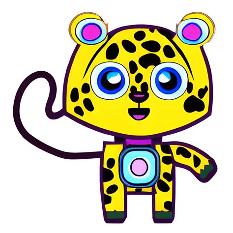 Robot Leopard Graphic · Creative Fabrica