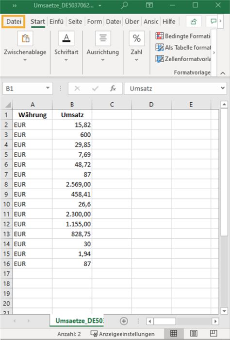 Excel Datei Als Csv Speichern Tabellen Per Editor Lesen
