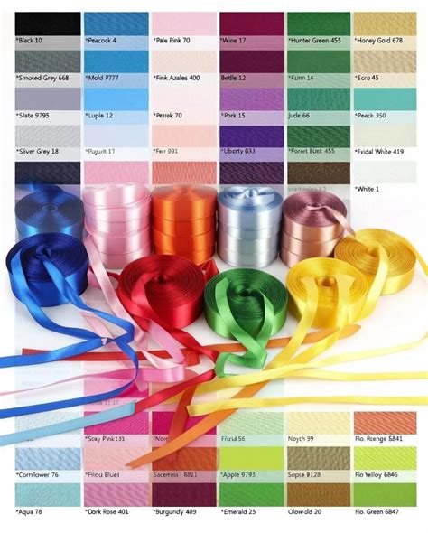 Double Satin Ribbon Widths Ranging From 3mm To 50mm Sold By The Meter