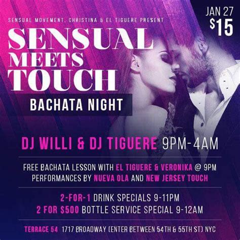 Flyers Bachata Sensual Nueva York Relatos Salseros
