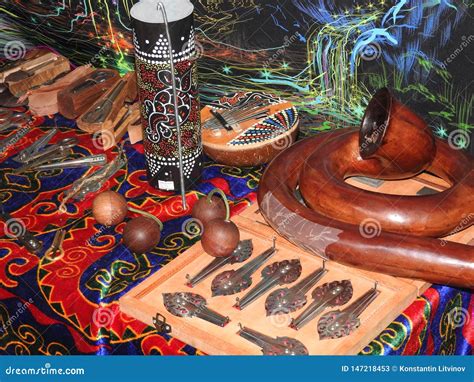 Mystical Background With Ritual Objects Of Esoteric Occult Divination