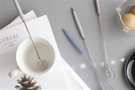 거품기·기타조리도구 파스텔 실버 롱거품기 4color 오늘의집 쇼핑