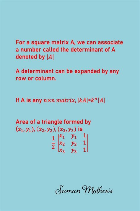 Basic Properties Of Determinants 1 Matrices Class 12 Mathematics