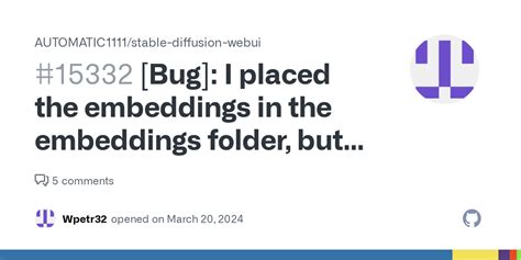 Bug I Placed The Embeddings In The Embeddings Folder But They Cannot Be Found On The Page