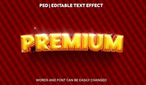 Premium PSD Editable Text Effect Premium