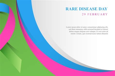 Premium Vector Rare Disease Day Background