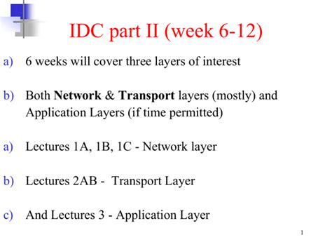 The Network Layer