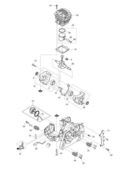 Makita EA S Petrol Powered Chainsaw Spare Parts Part Shop Direct