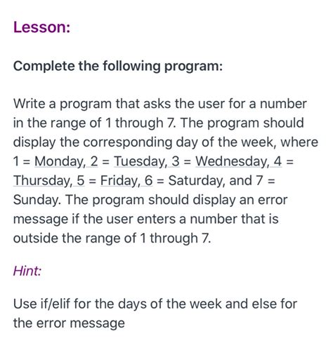 Solved Programming Practice 31 Simple If Statements Days