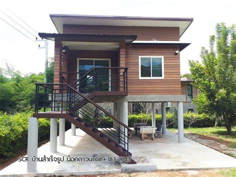 บ้านตากอากาศใต้ถุนสูง ตกแต่งดีไซน์ทันสมัย ในงบประมาณ 730 000 บาท