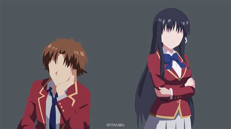 Mobile Wallpaper Anime Kikyō Kushida Suzune Horikita Classroom Of