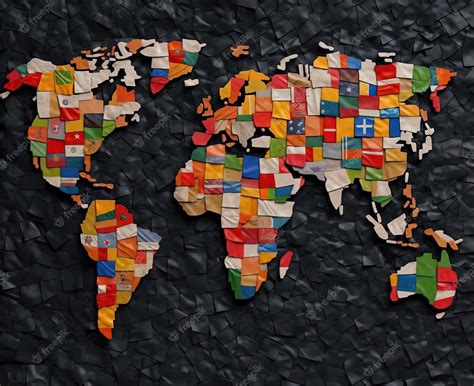 Fondo De Banderas Nacionales De Todos Los Países Del Mundo Foto Premium