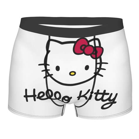 Hello Kitty Sanrio Boxer Shorts For Homme 3d Printed Cartoon Underwear