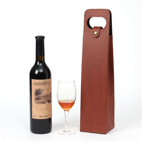 클래식 위스키 가죽 와인백 와인캐리어브라운 선물