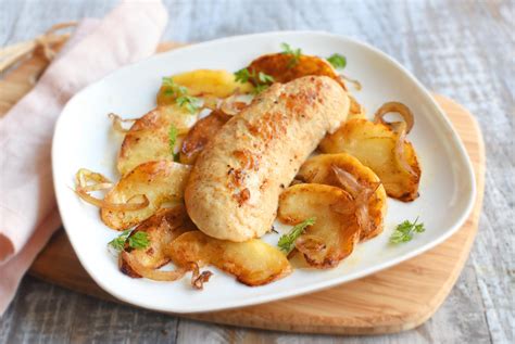 Boudin Blanc Aux Pommes Caramélisées Healthy Recette Plat Sain