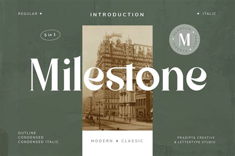 Milestone Font Free Dafont Free