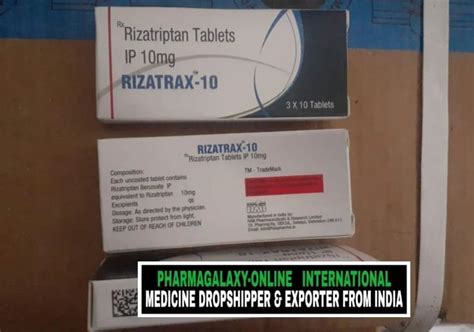 Rizatriptan 10 Mg Tablets At ₹ 180 Stripe Rizatriptan Tablet In