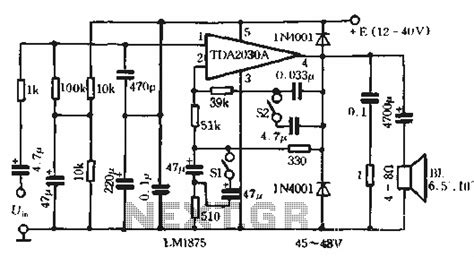 Bass Boost Amplifier Circuit With Compensation Under Audio Amplifier