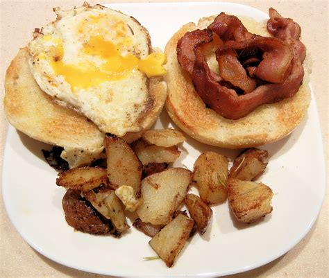 Baconeggpotatoestoastbreakfast Food Free Image From