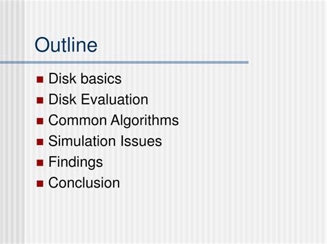 Ppt Scheduling Algorithms In Modern Disk Drives Powerpoint