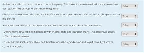 Solved Proline Has A Side Chain That Connects To Its Amino